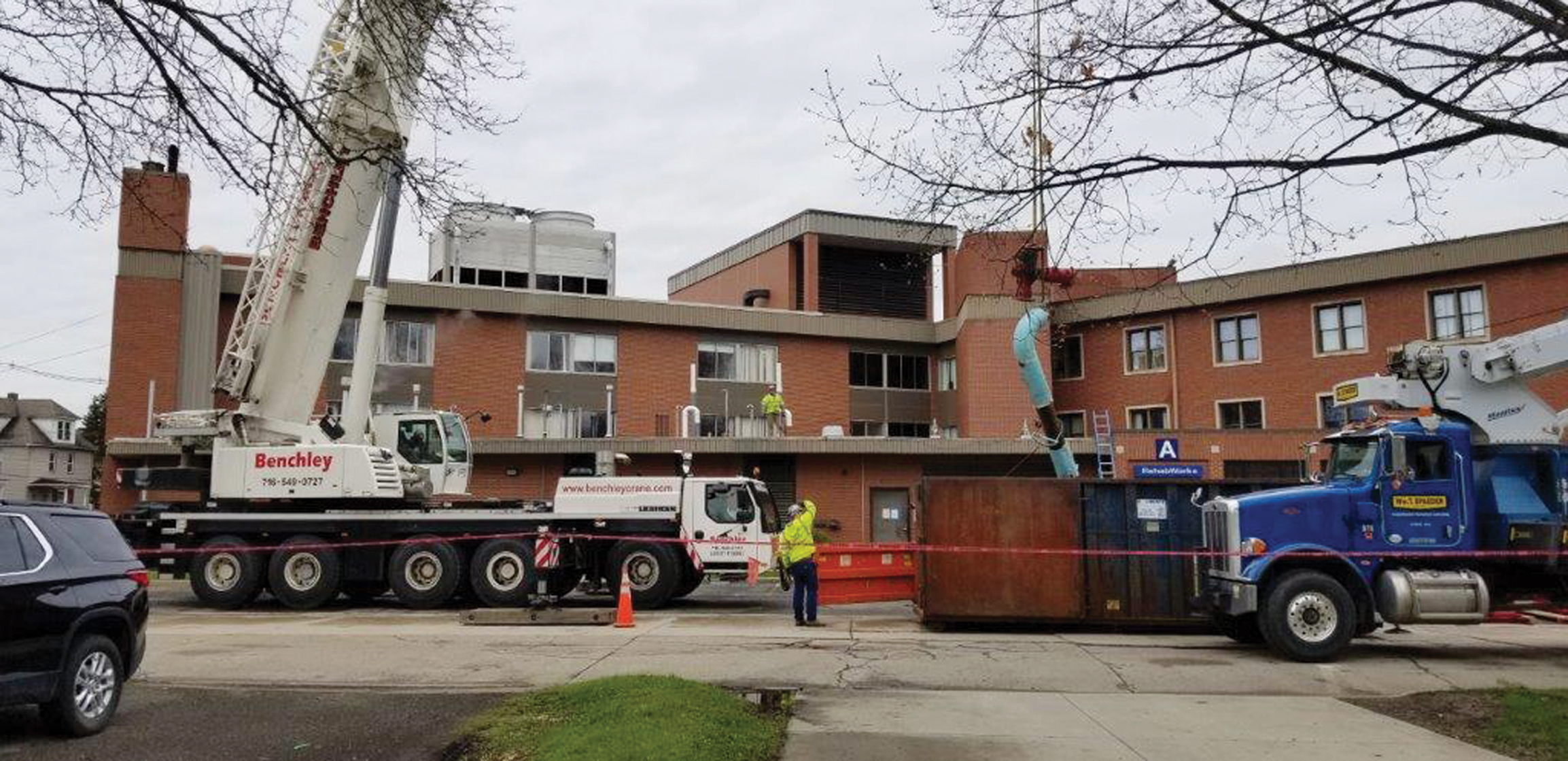 Hospital gets good use of crane for infrastructure upgrades | News ...